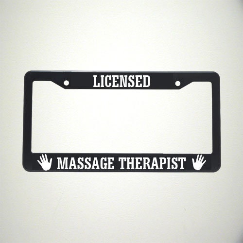 Licensed Massage Therapist License Plate Cover - Etsy