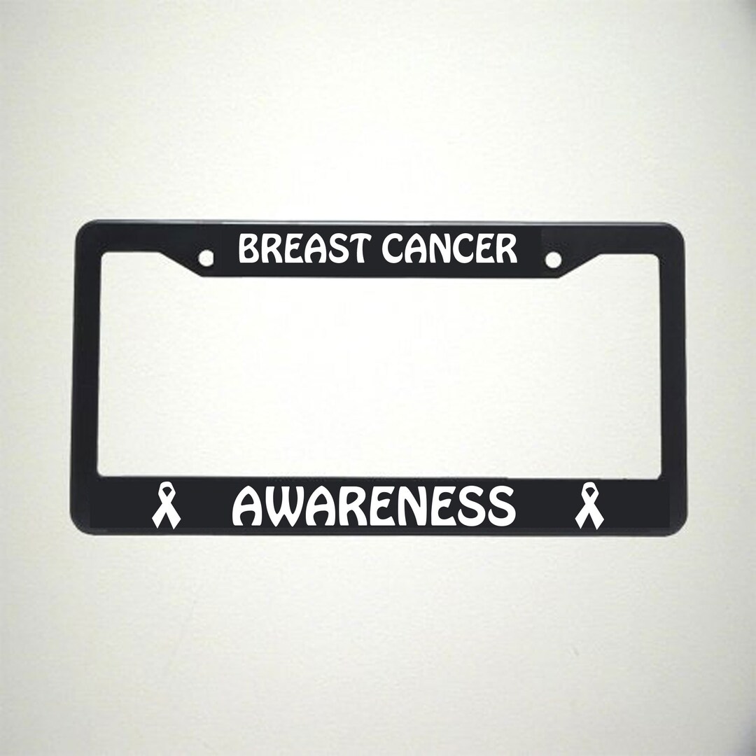Breast Cancer Awareness License Plate Holder - Etsy