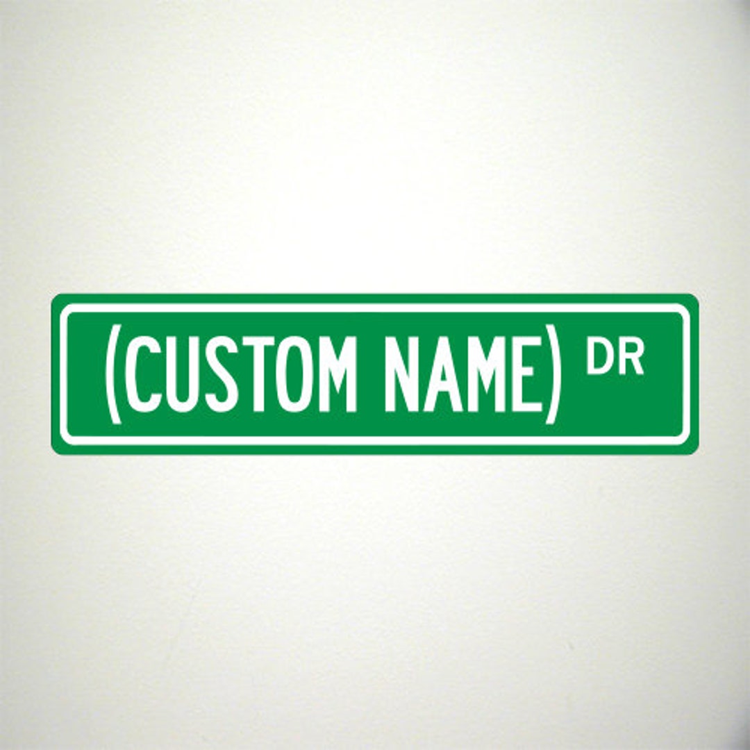 Custom Name Street Sign - Etsy