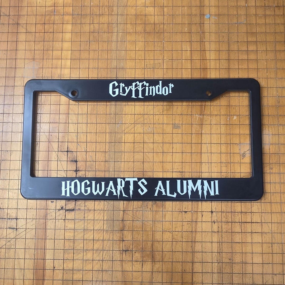 Gryffindor Hogwarts Alumni License Plate Cover - Etsy