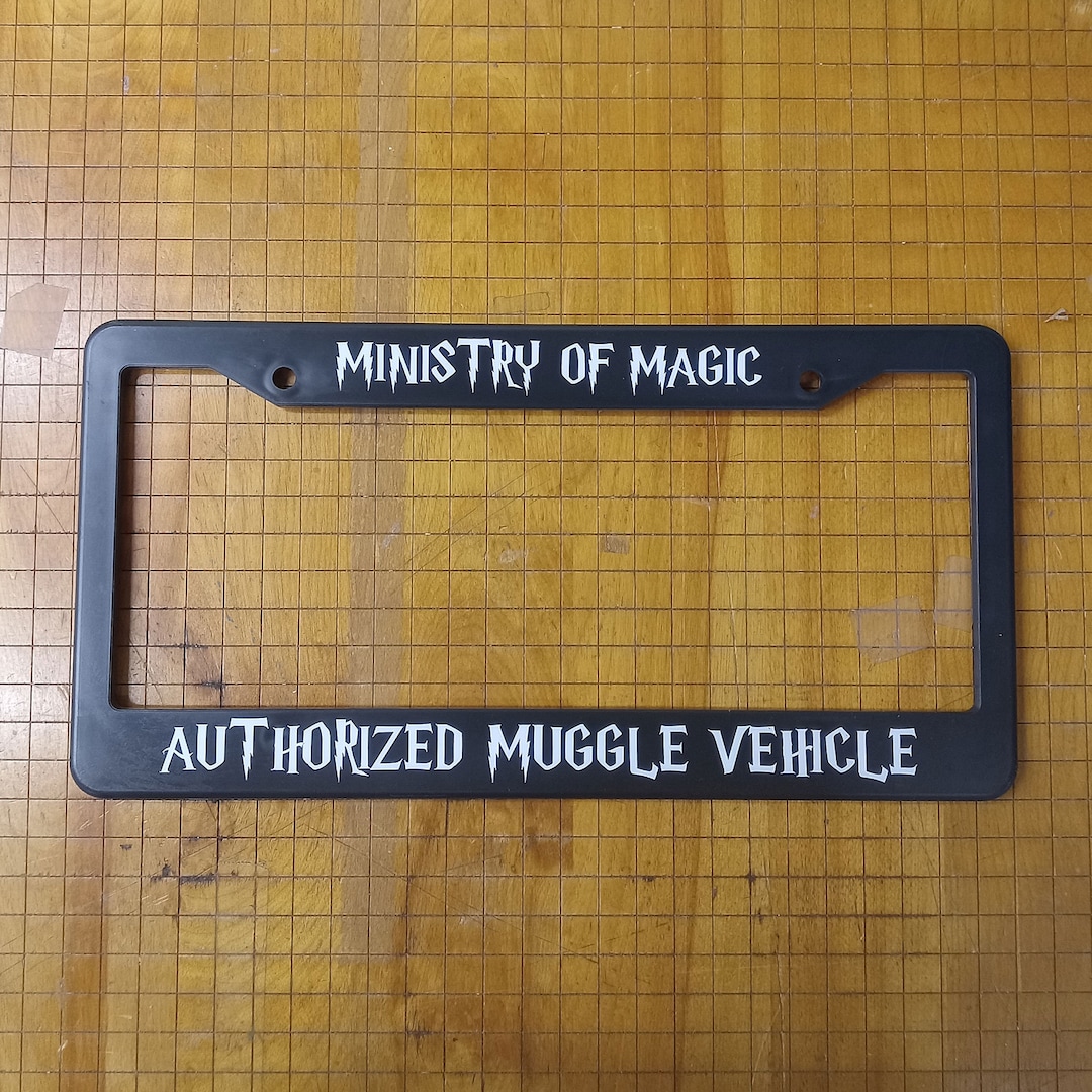 Ministry of Magic Muggle Vehicle License Plate Cover - Etsy