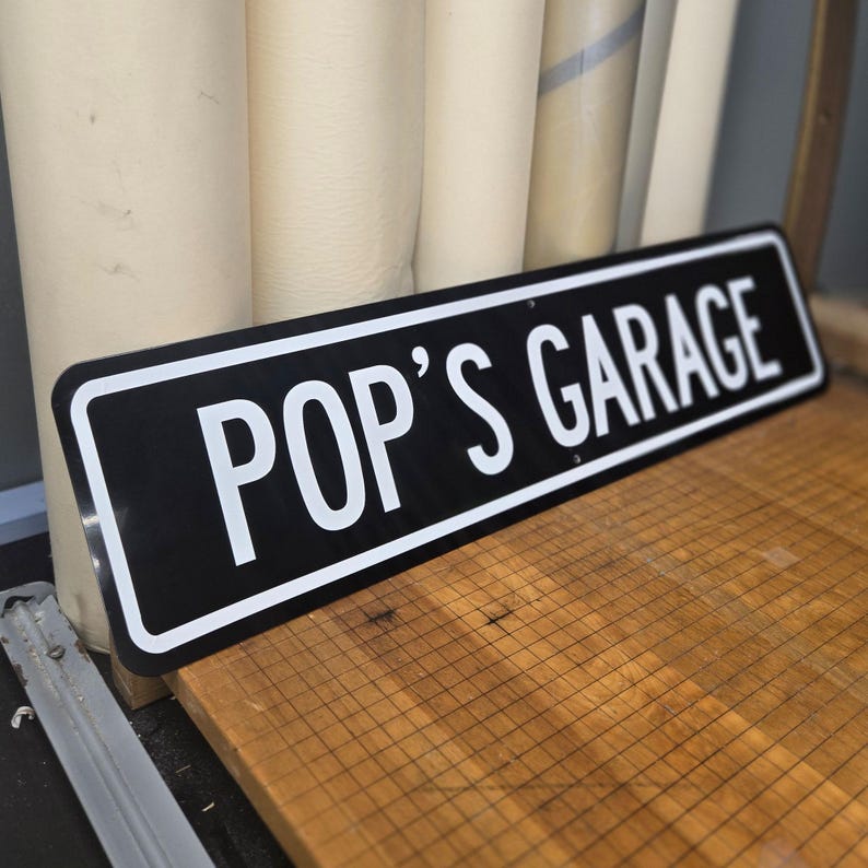 Pop's Garage Street Sign - Etsy