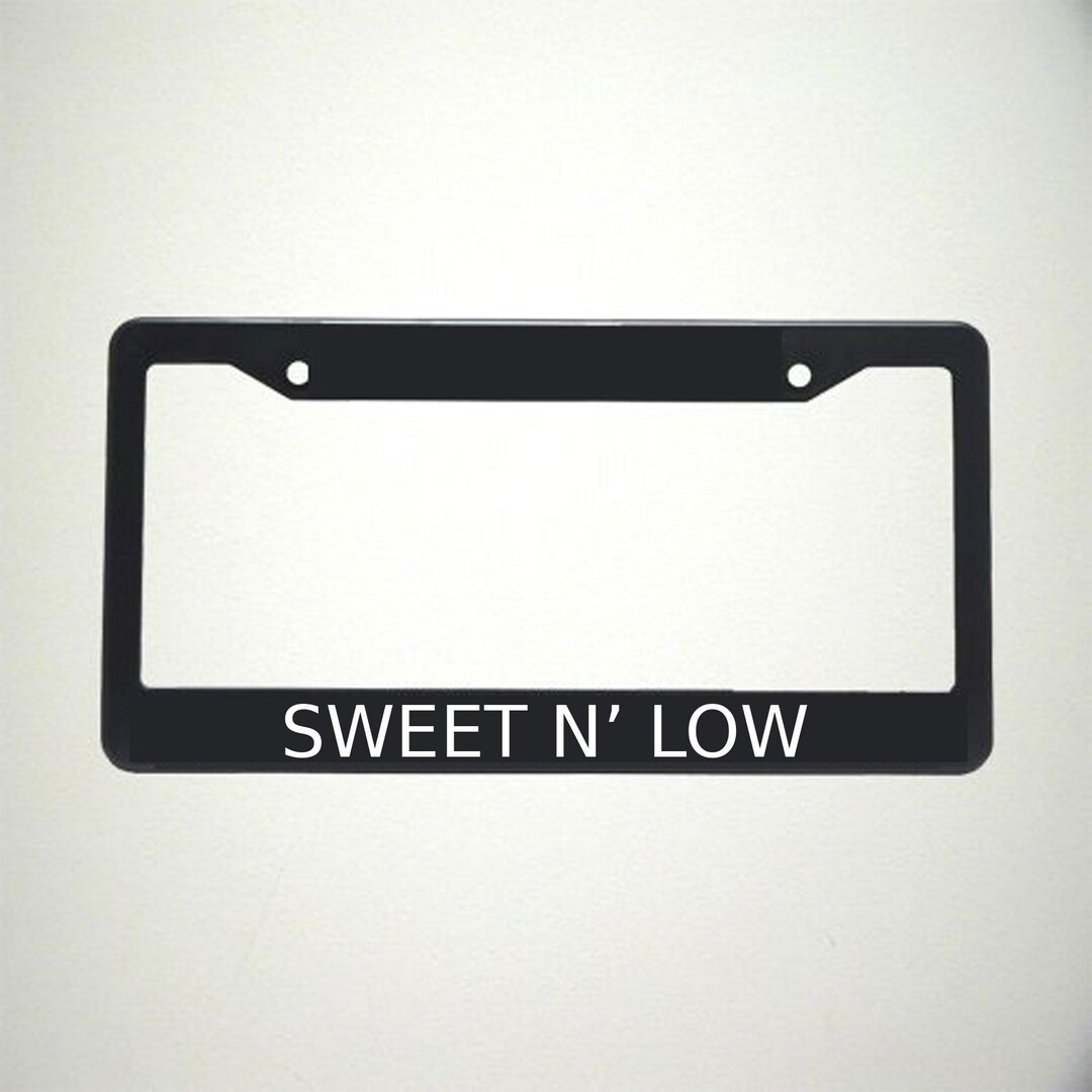 Sweet N' Low License Plate Holder - Etsy