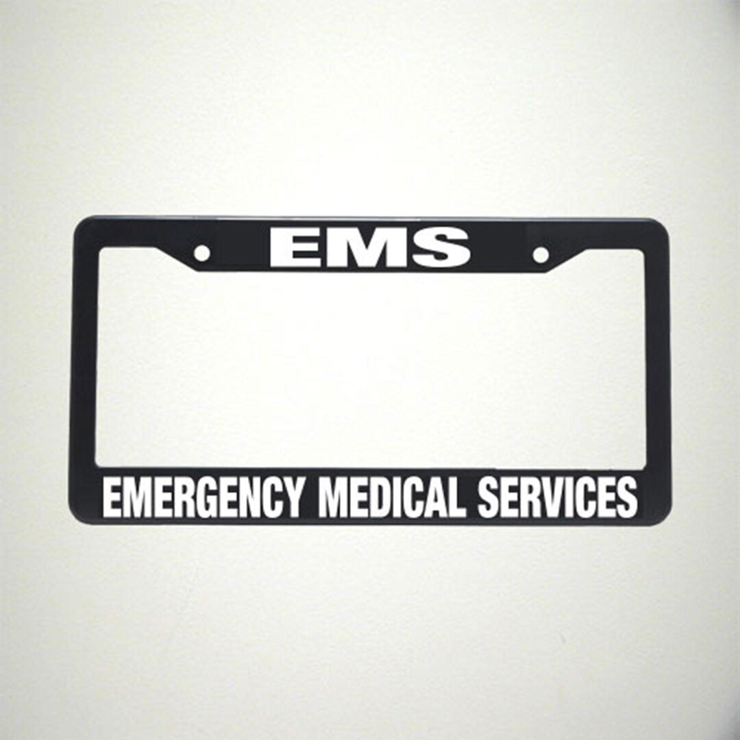 Emergency Medical Services EMS License Plate Holder - Etsy