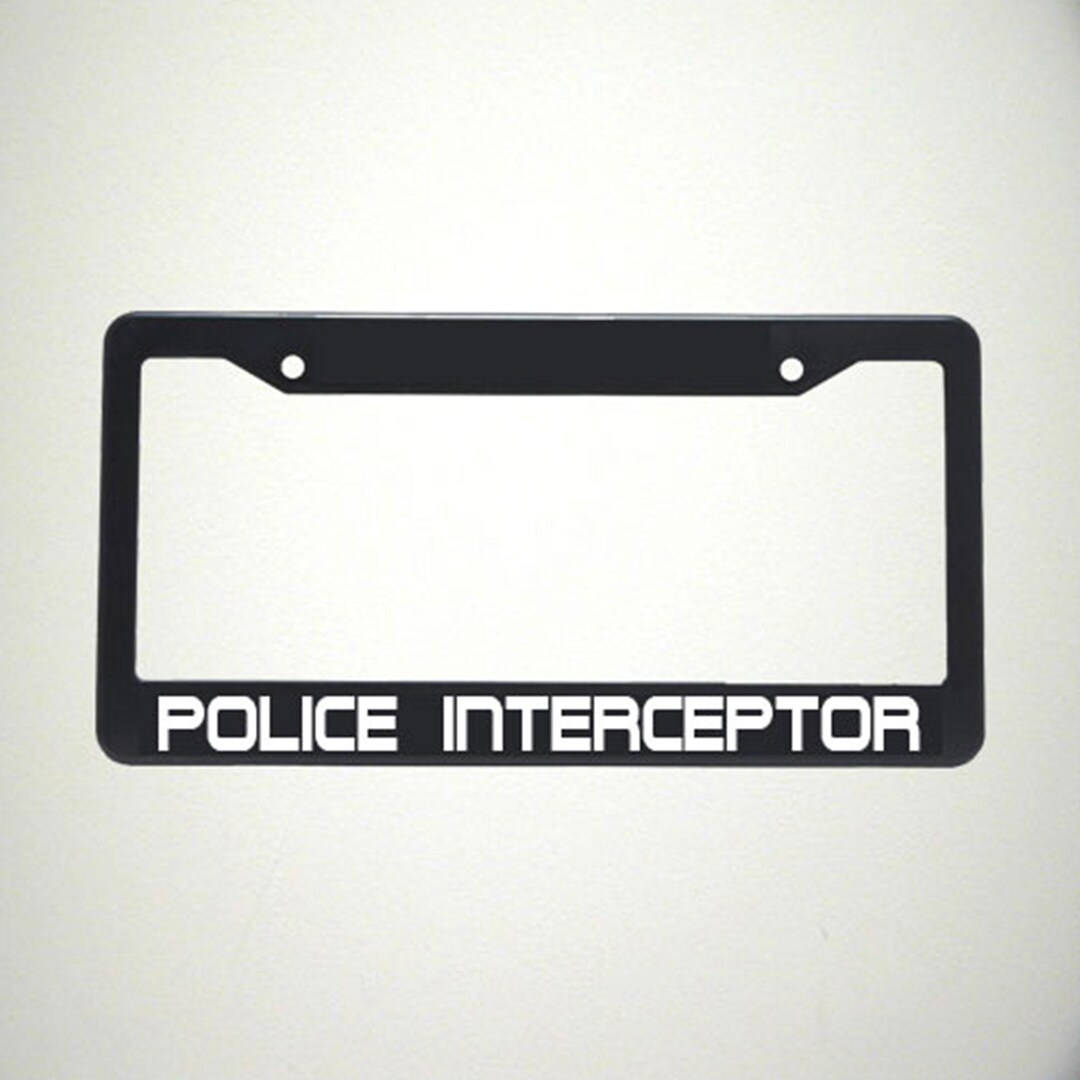 Police Interceptor License Plate Cover - Etsy