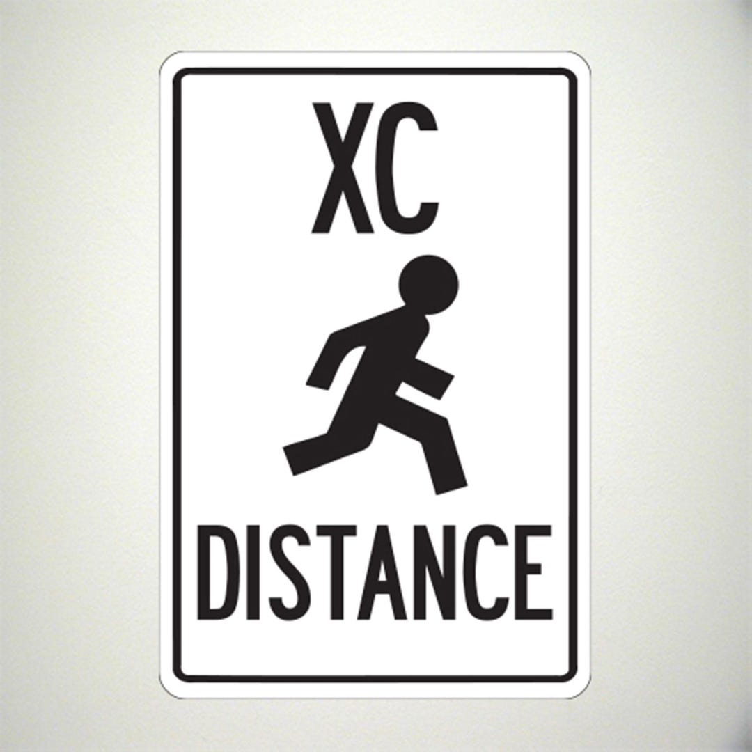 XC Distance Running Metal Sign - Etsy