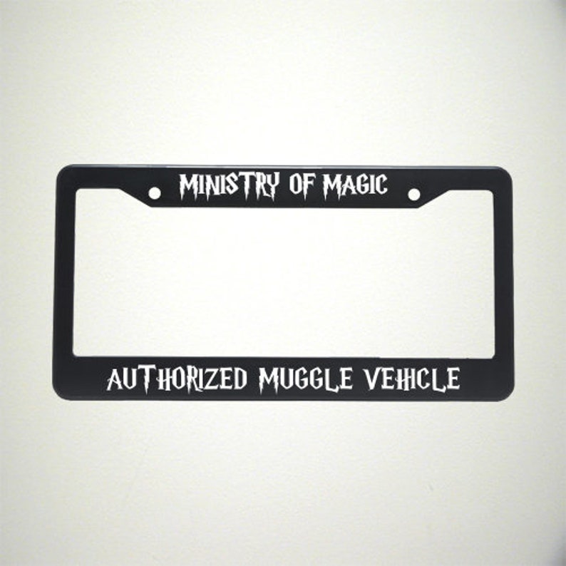 Ministry of Magic Muggle Vehicle License Plate Cover - Etsy
