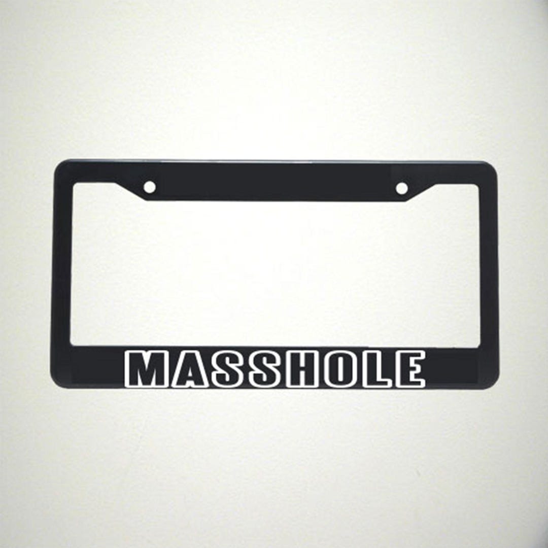 Masshole License Plate Cover - Etsy