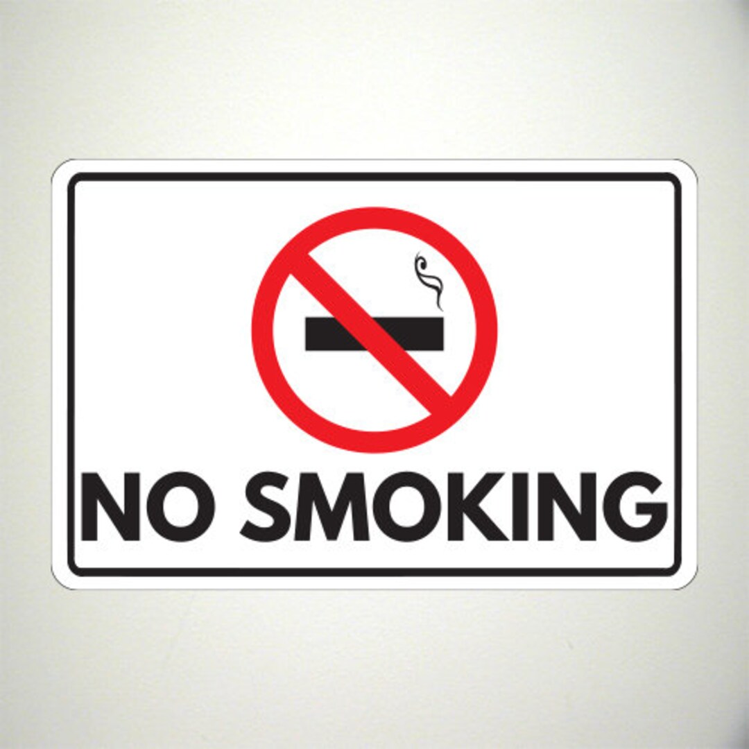 No Smoking Metal Sign - Etsy