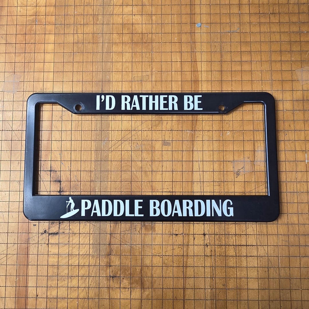 Paddle Boarding License Plate Holder - Etsy