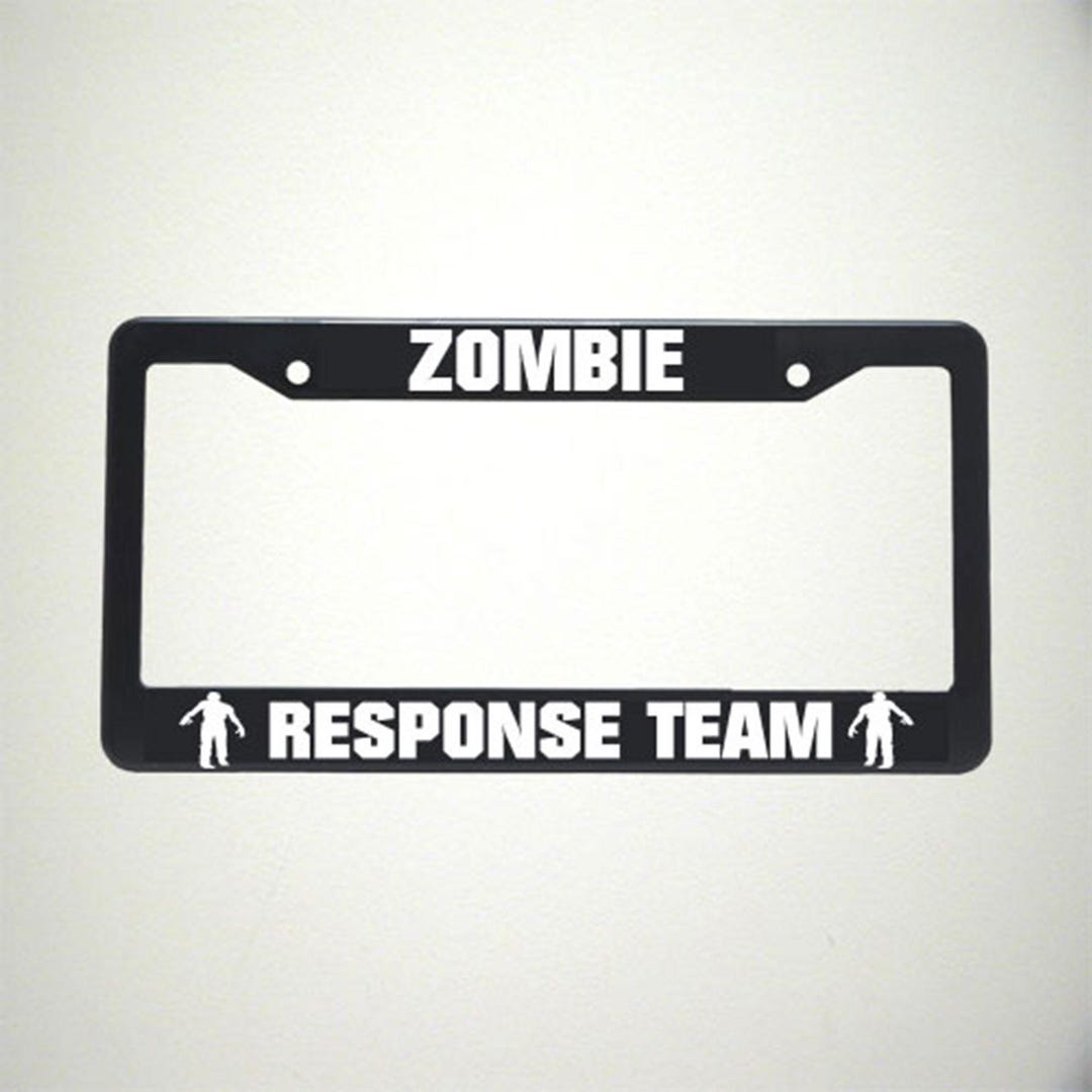Zombie Response Team License Plate Holder - Etsy