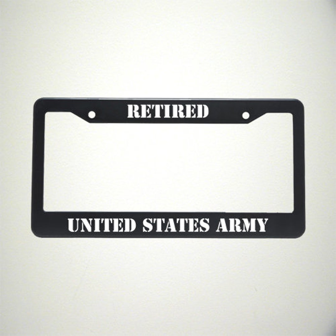 Retired United States Army License Plate Cover - Etsy