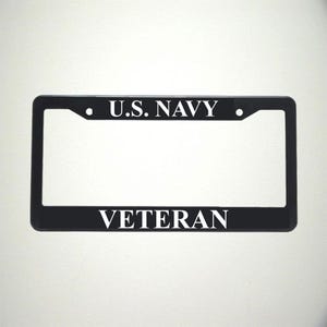 U.S. Navy Veteran License Plate Holder - Etsy