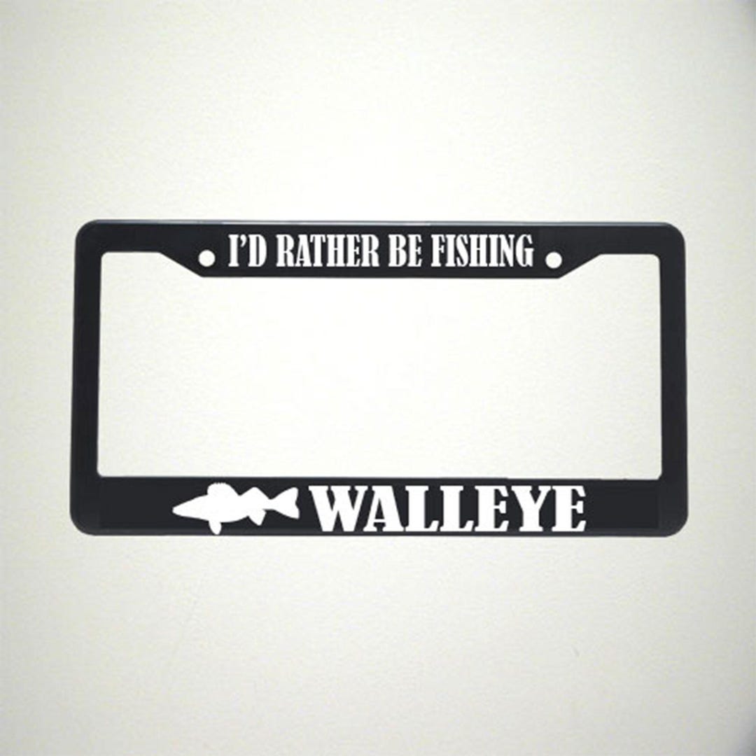 Fishing Walleye License Plate Cover - Etsy