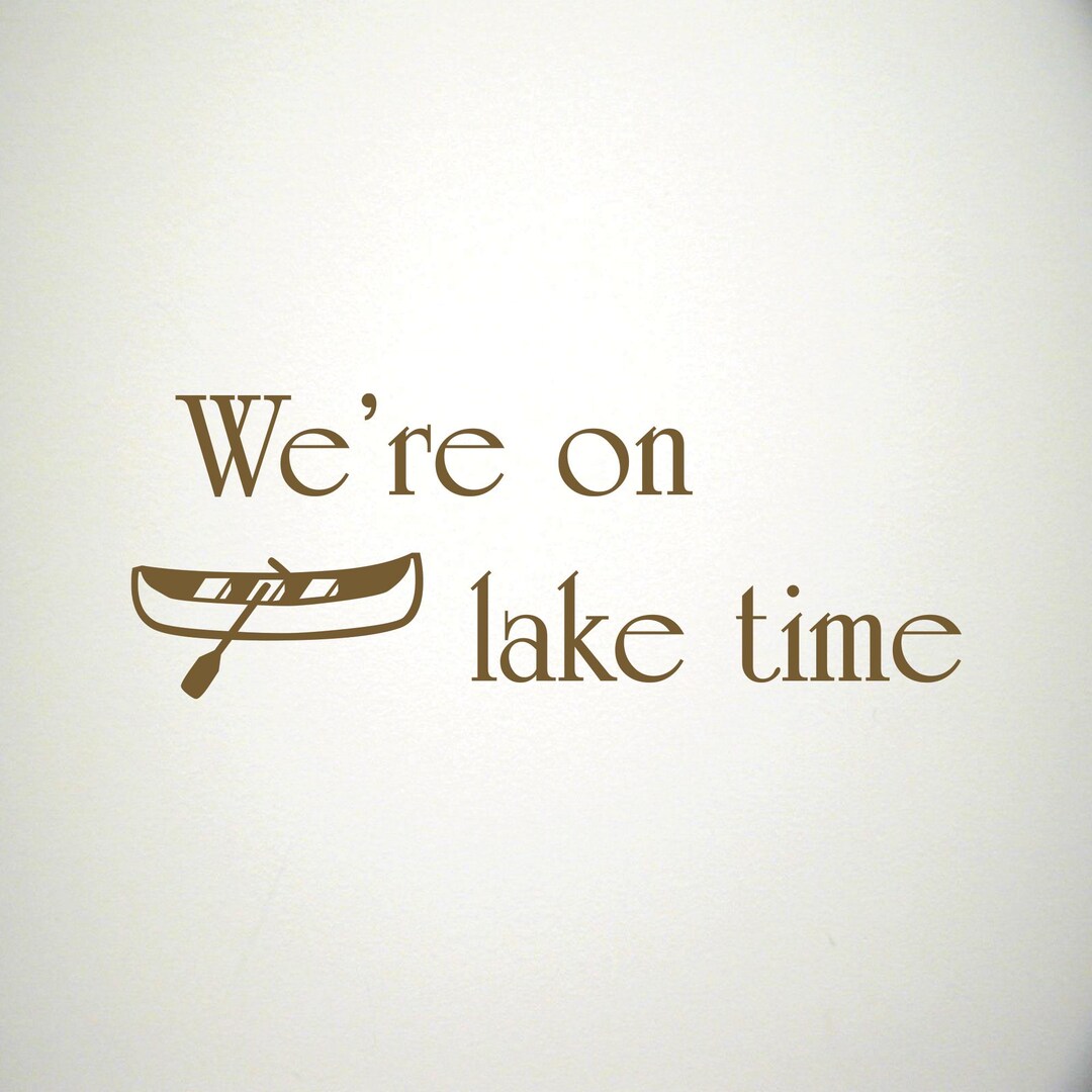 We're on Lake Time Decal - Etsy
