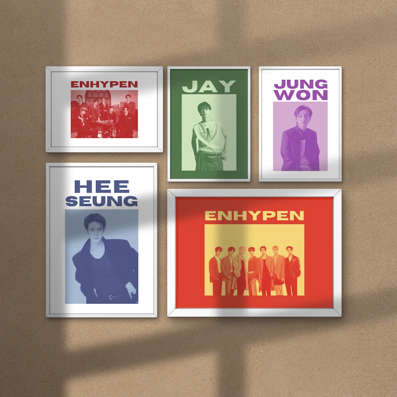 ENHYPEN Posters, Instant Download, Digital Prints, Wall Decor - Etsy