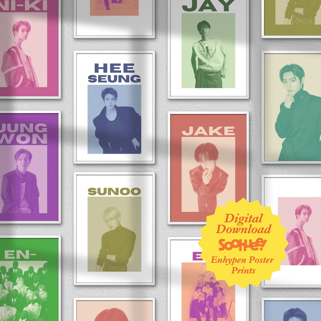 ENHYPEN Posters, Instant Download, Digital Prints, Wall Decor - Etsy