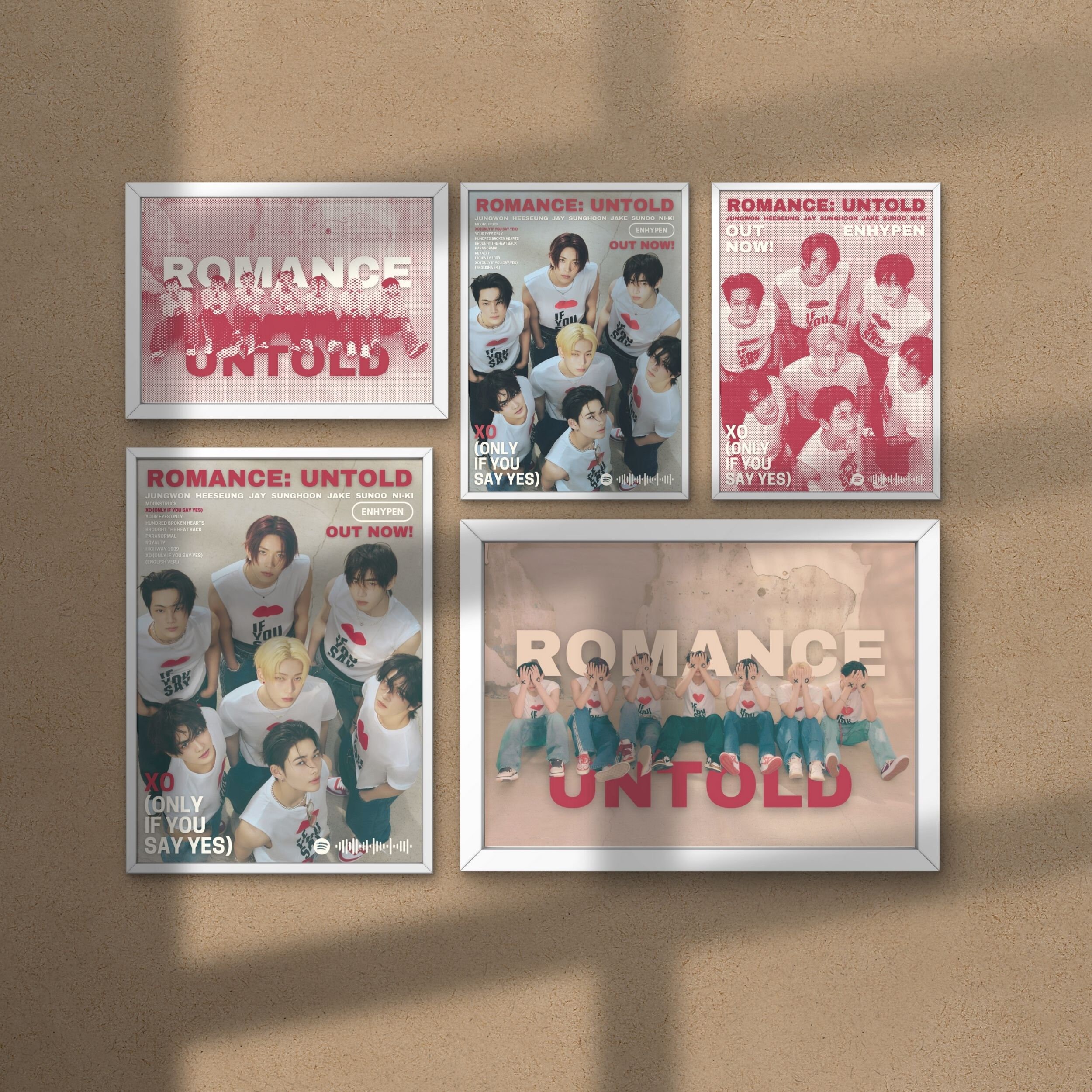 ENHYPEN Romance:untold Graphic Posters, Instant Download, Digital ...