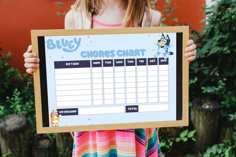 BLUEY Chore Chart / DIGITAL DOWNLOAD - Etsy