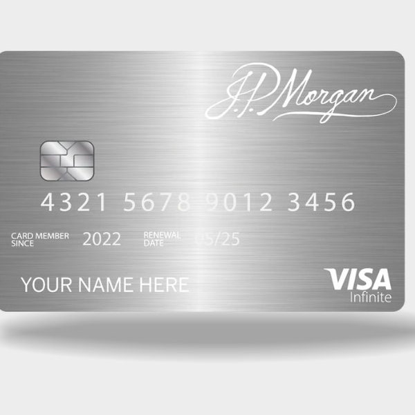 Metal Credit Card Jp Morgan - Etsy