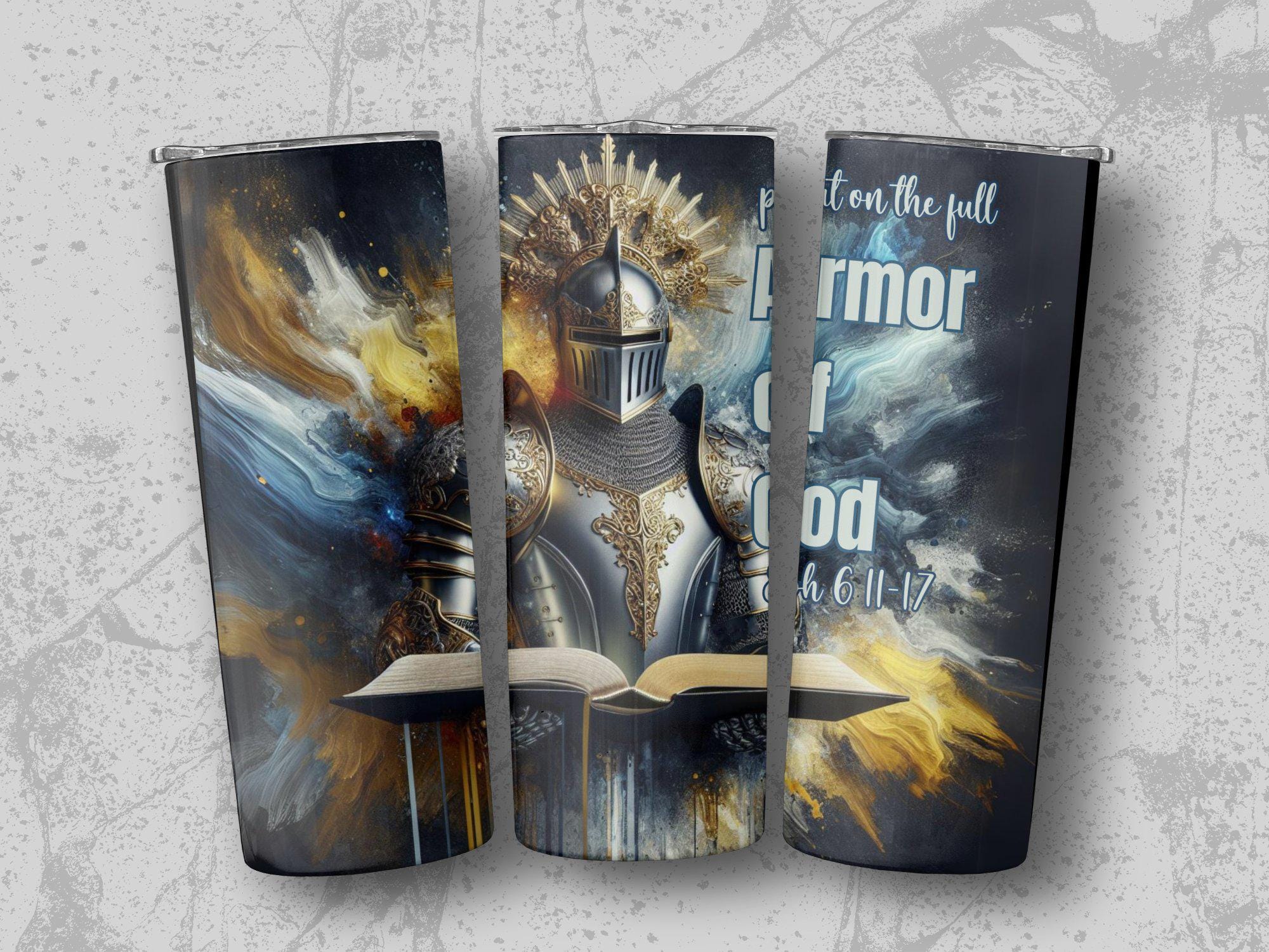 Armor of God Tumbler Wrap, Christian Tumbler PNG, Faith Sublimation ...