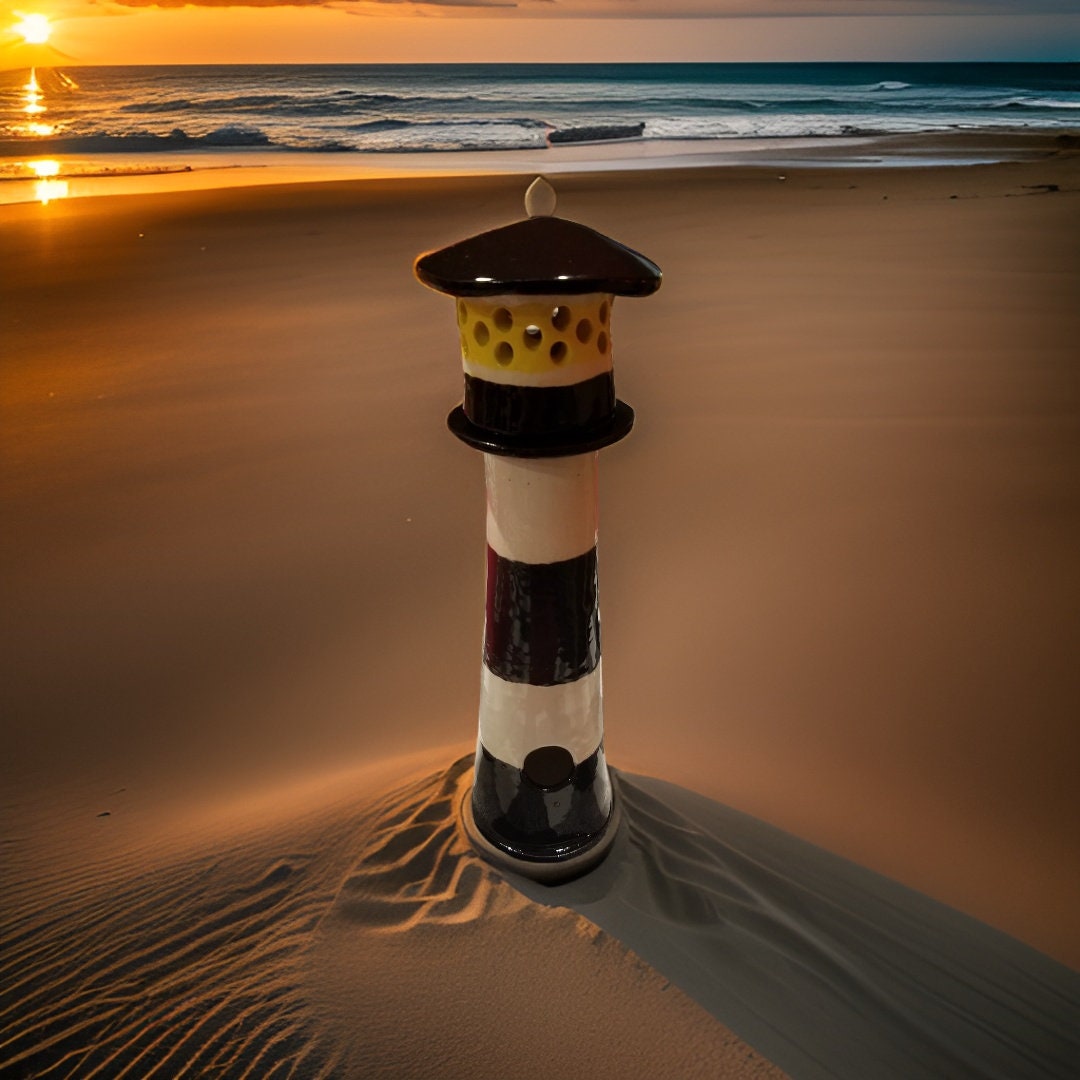 Lighthouse, Birdhouse, Pottery Bird House. Clay Birdhouses. Ceramic ...