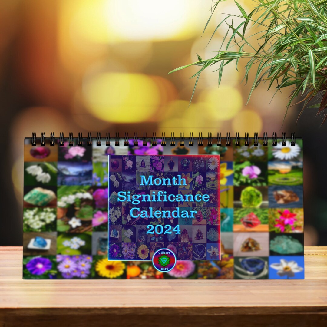 Month Significance Desktop Calendar 2024 - Etsy