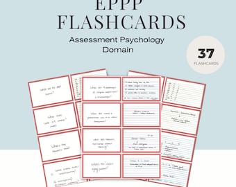 EPPP Study Cheat Sheets Examination for Professional Practice in Psychology Study Materials - Etsy