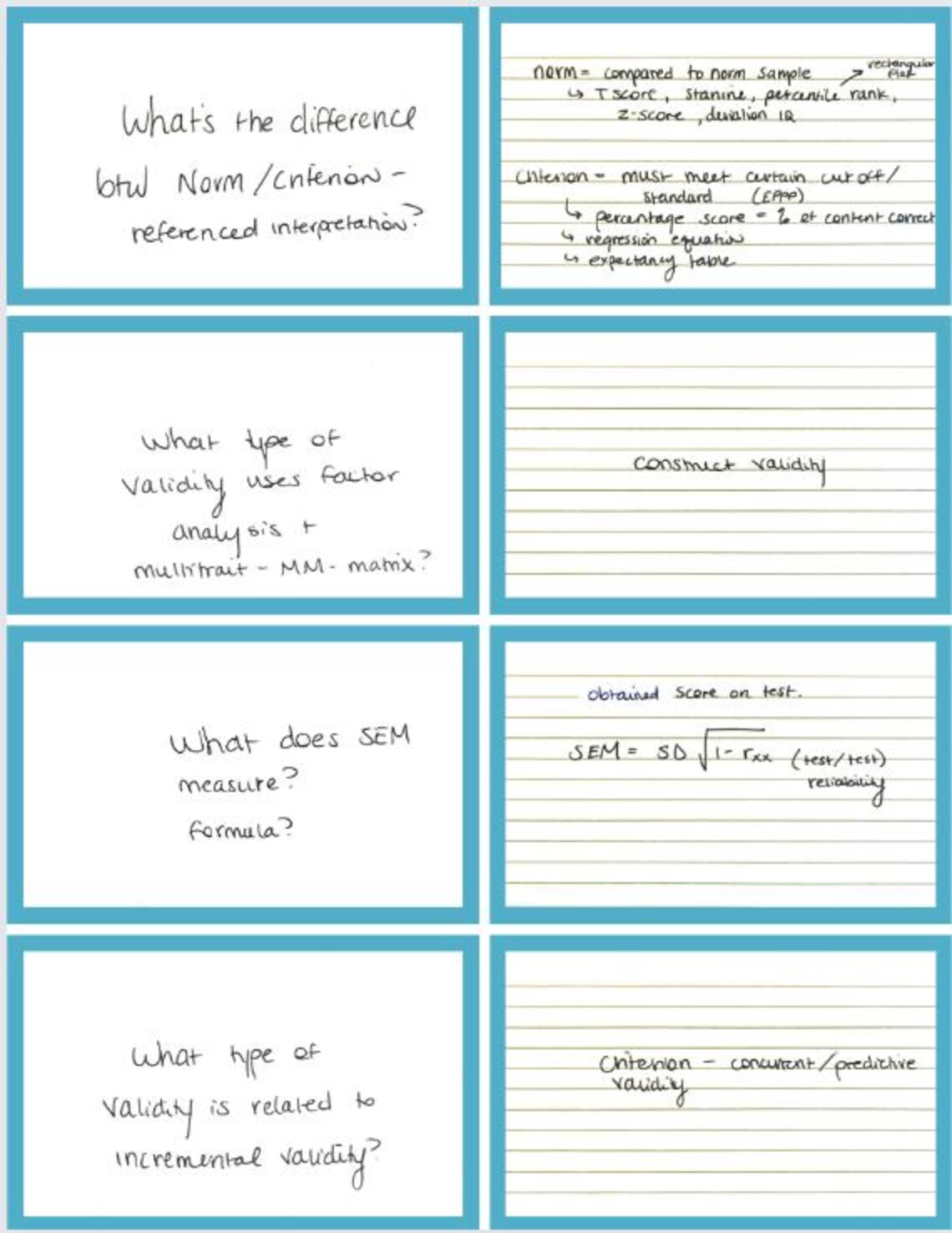 EPPP Flashcards & Cheat Sheets Bundle - Etsy