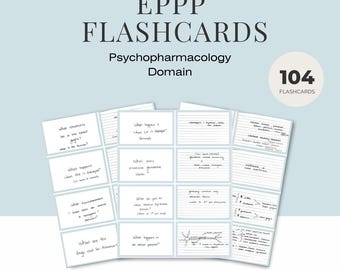 EPPP Study Cheat Sheets Examination for Professional Practice in Psychology Study Materials - Etsy