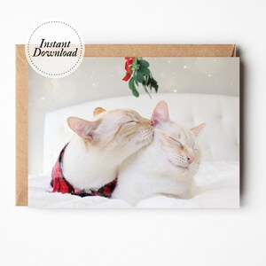 Printable Christmas Card, Happy Holidays Card, Digital Download, 5X7 ...