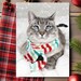 Printable Christmas Card, Happy Holidays Card, Cute Cat Lover Card ...