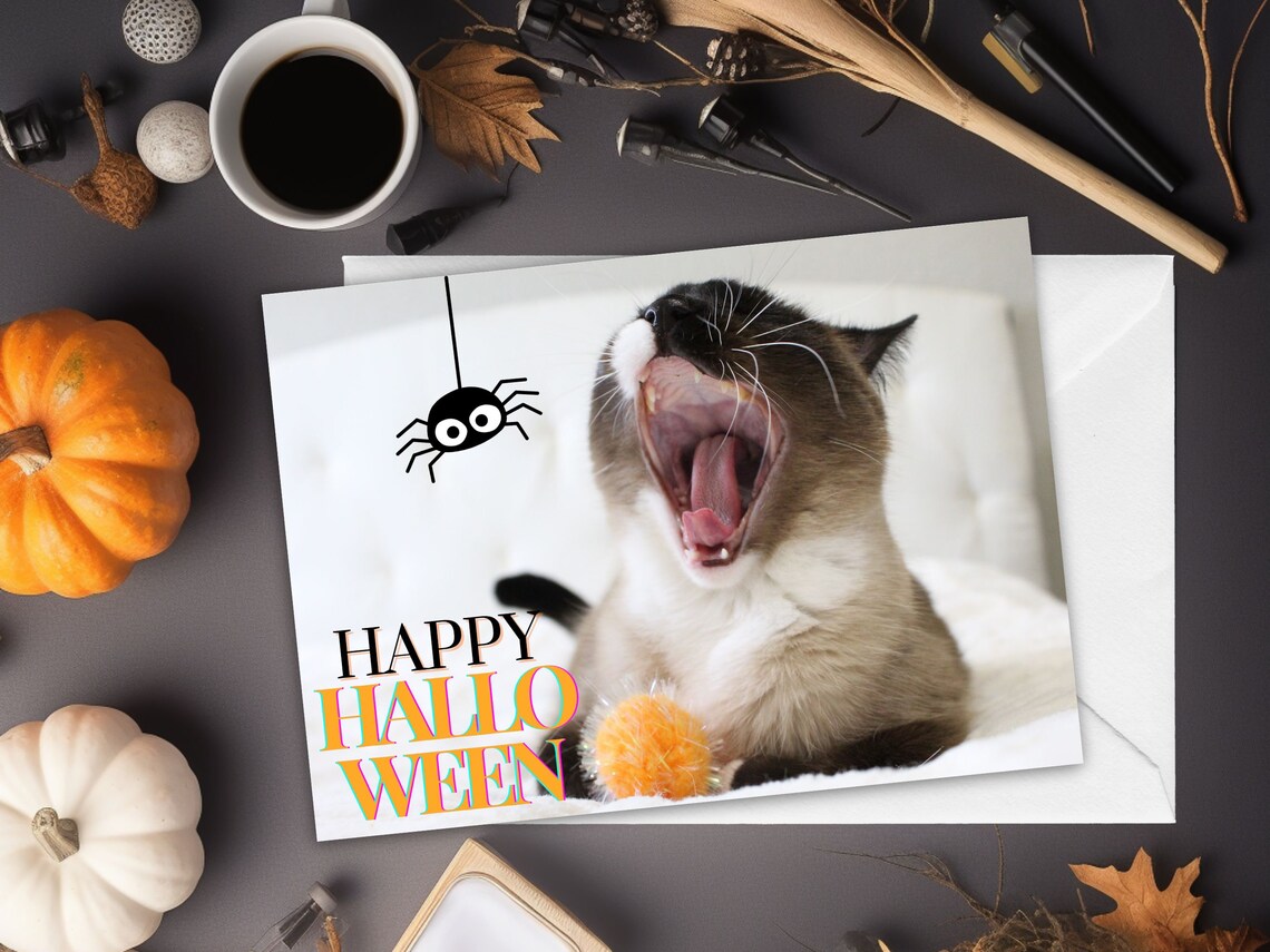 Printable Halloween Card, Happy Halloween, Halloween Greetings ...