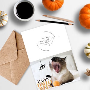 Printable Halloween Card, Happy Halloween, Halloween Greetings ...