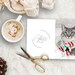 Printable Christmas Card, Happy Holidays Card, Cute Cat Lover Card ...