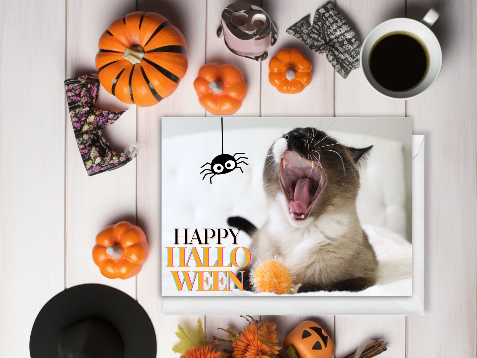 Printable Halloween Card, Happy Halloween, Halloween Greetings ...