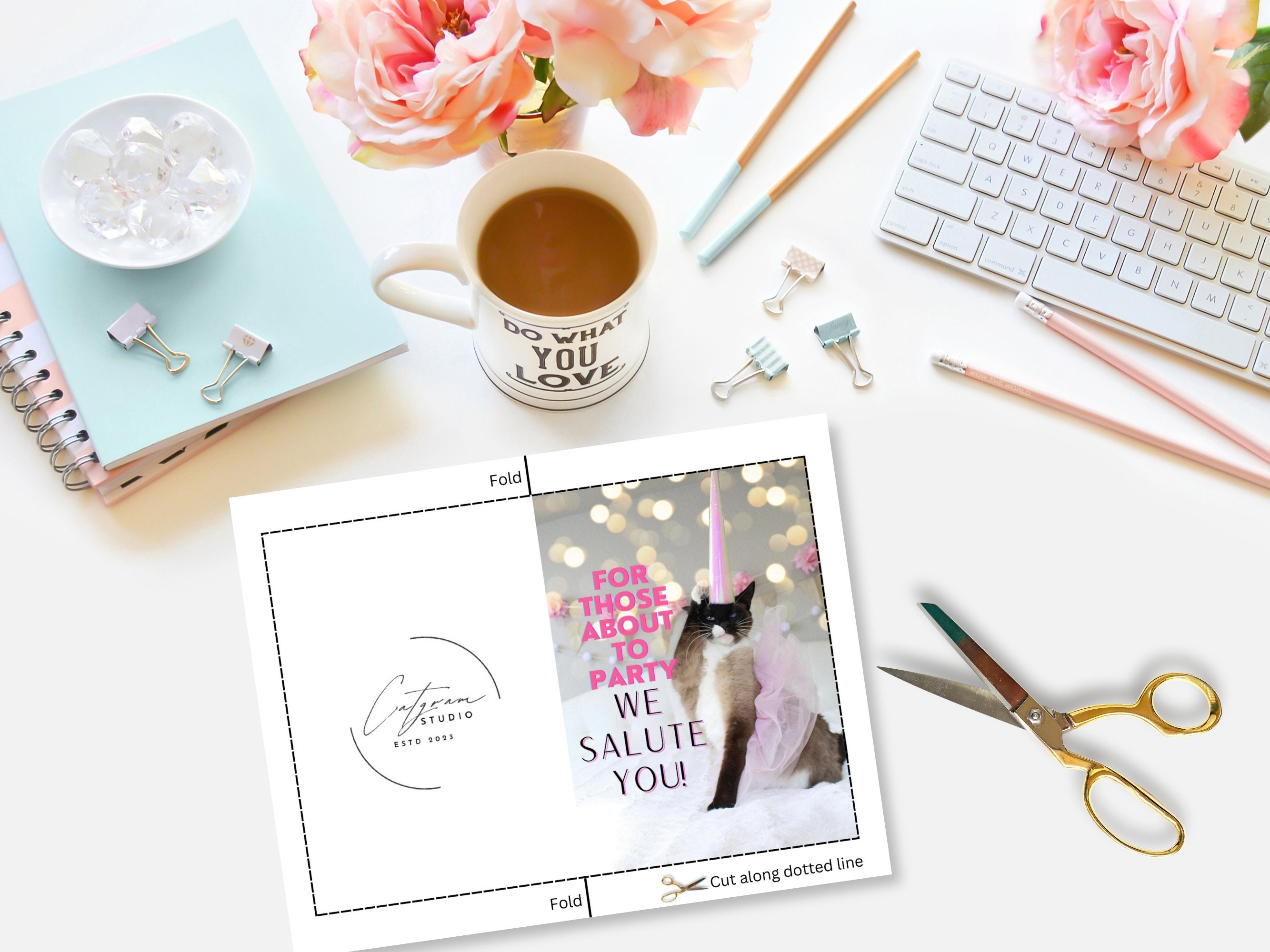 Printable Birthday Card, for Those About to Party, We Salute You ...