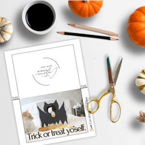 Printable Halloween Card, Trick or Treat Yo'self, Halloween Greetings ...