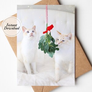 Printable Christmas Card, Happy Holidays Card, Digital Download, 5X7 ...