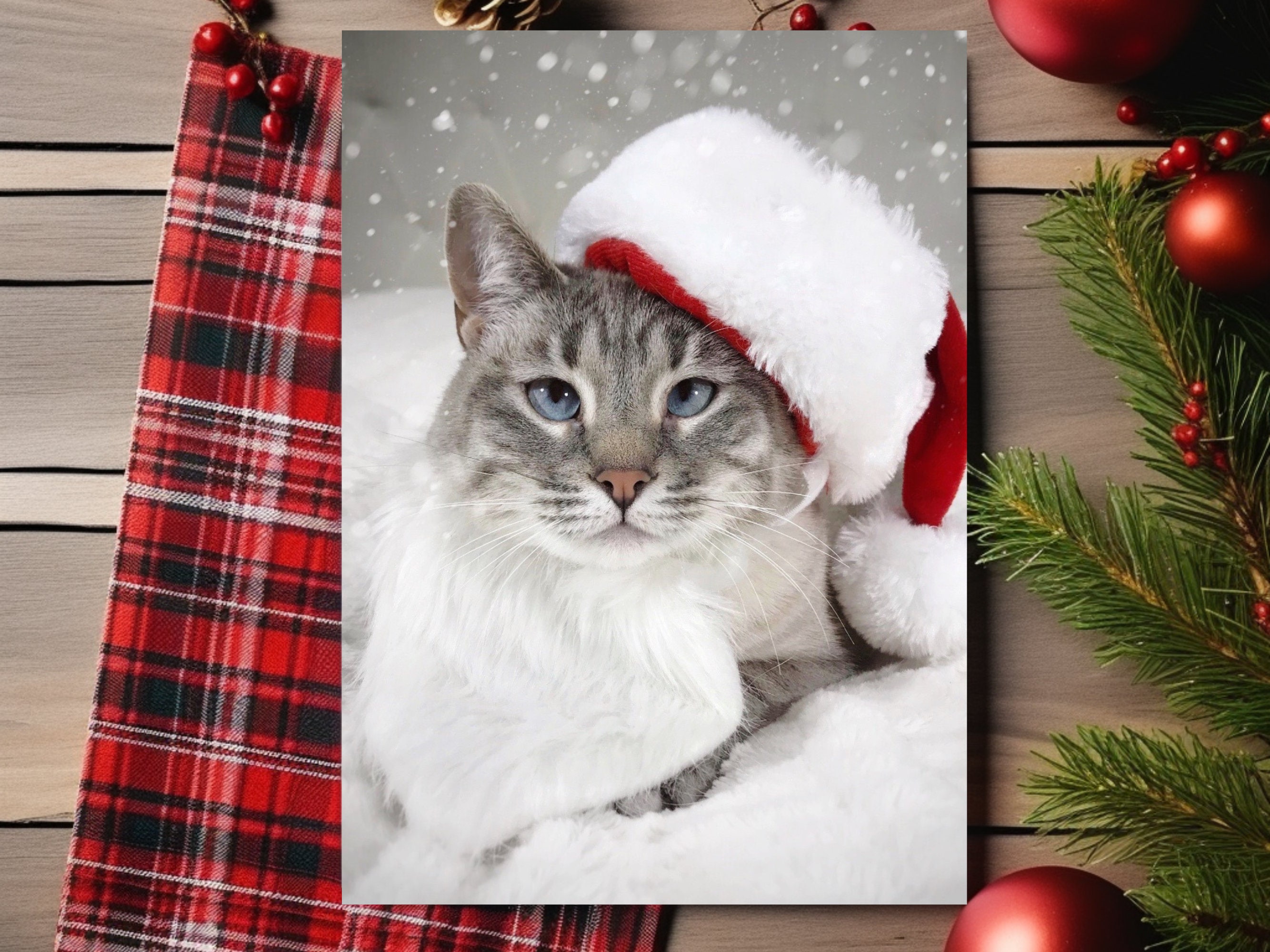 Printable Christmas Card, Happy Holidays Card, Digital Download, Print ...