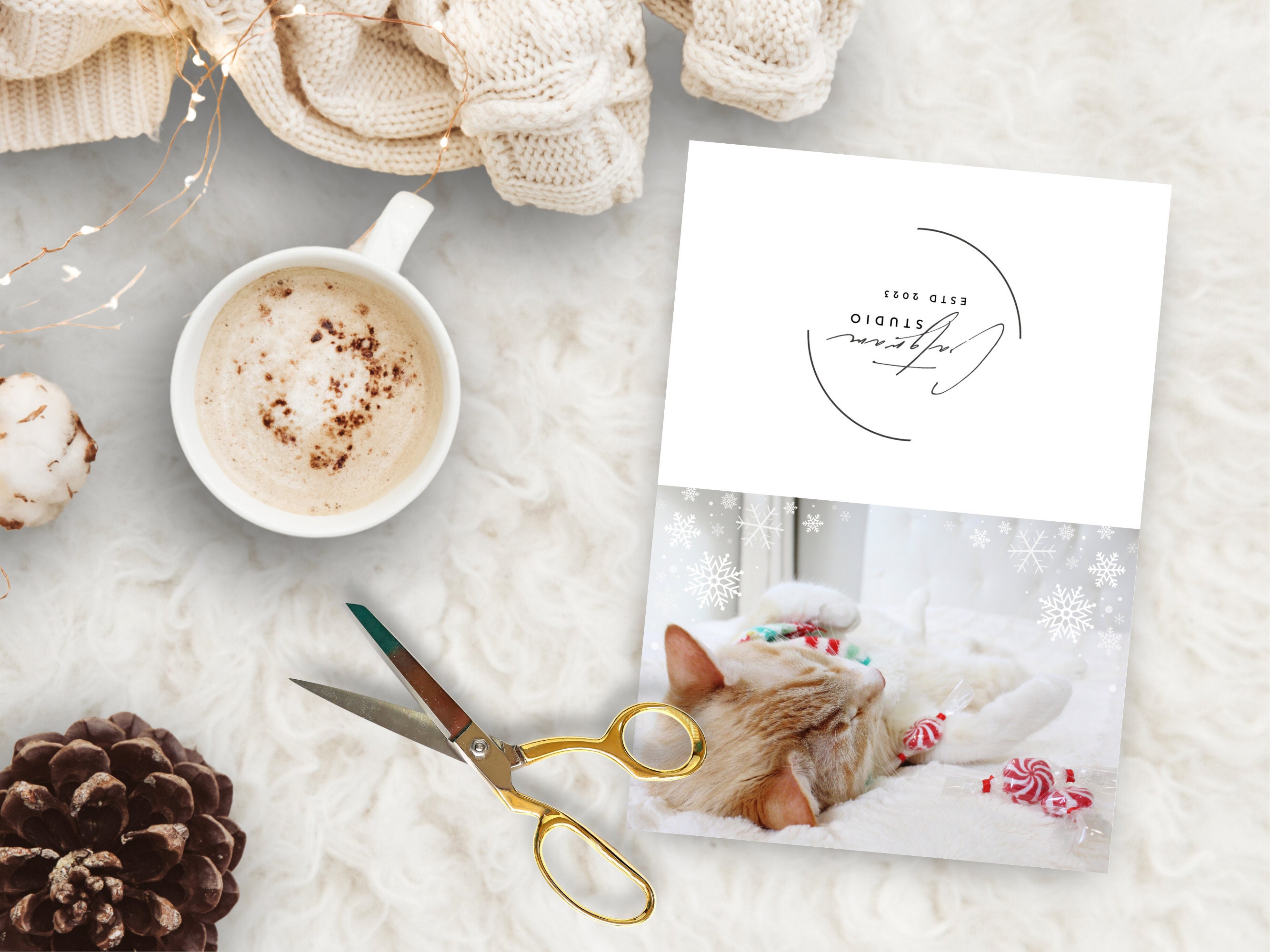 Printable Christmas Card, Happy Holidays Card, Digital Download, 5X7 ...