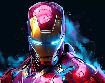 Colorful Iron Man 2 - Etsy