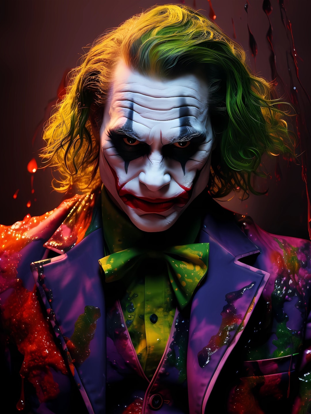 Joker Keith Ledger - Etsy