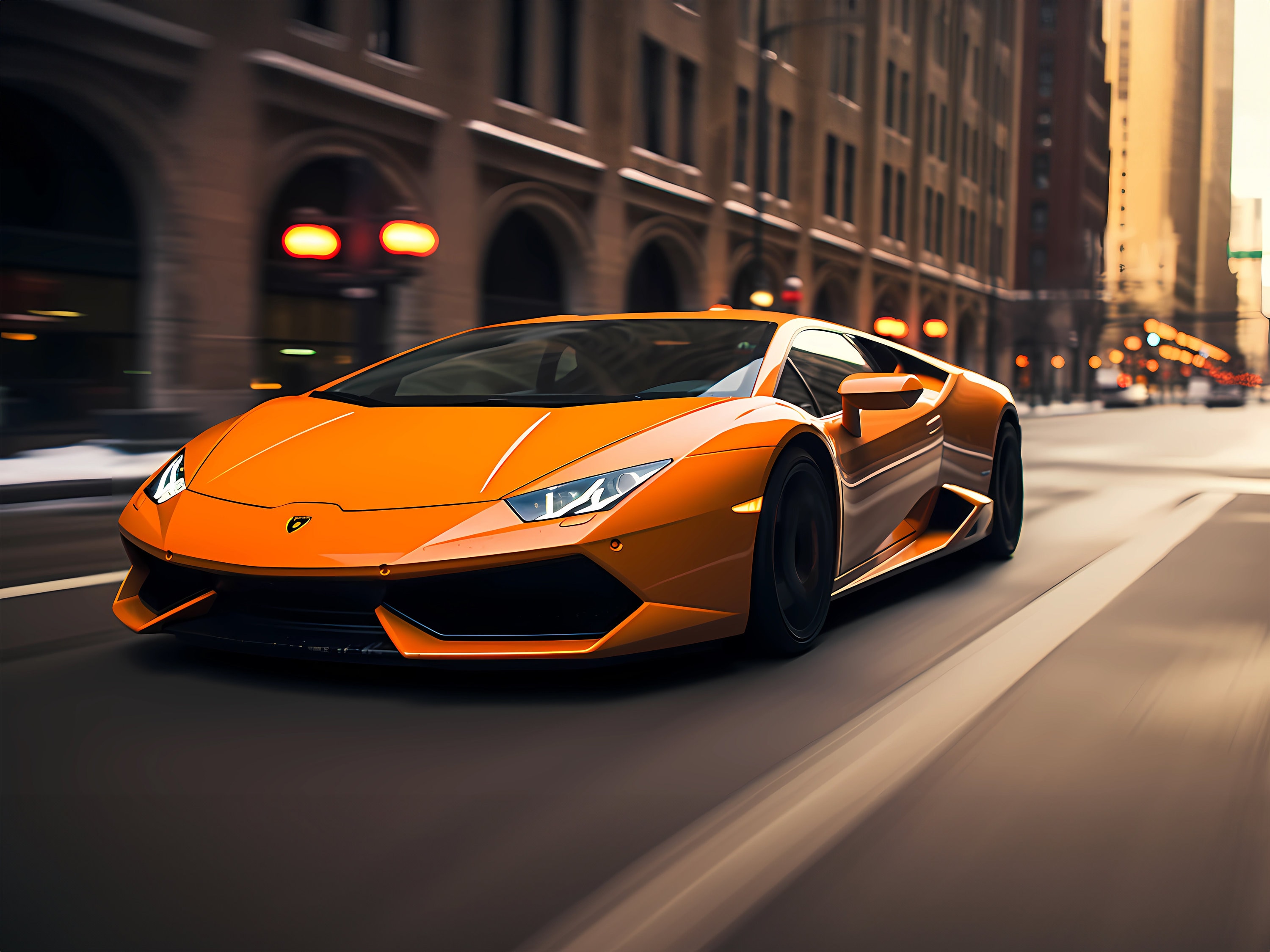 Orange Lamborghini Huracan - Etsy
