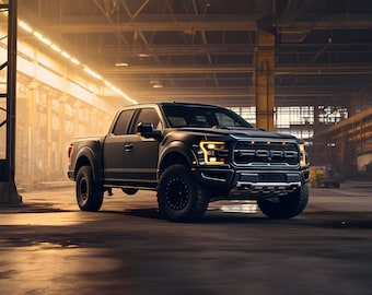 FORD RAPTOR Poster Car Digital Illustration Wall Art Printable ...