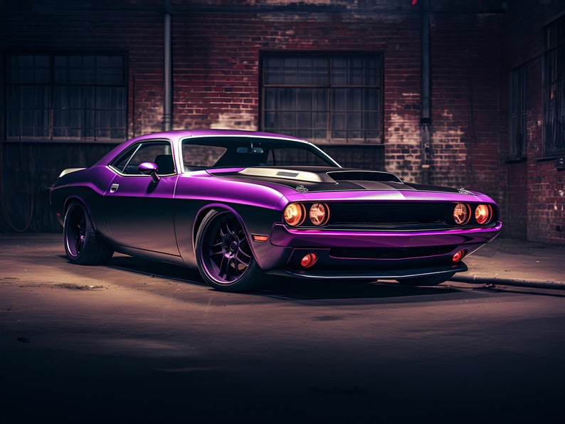 Pink Dodge Challenger Hellcat - Etsy