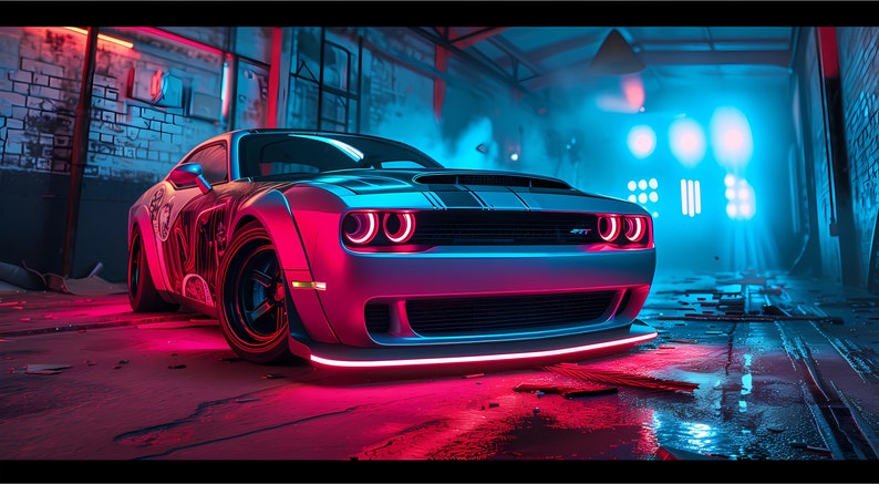 Dodge Challenger Hellcat - Etsy