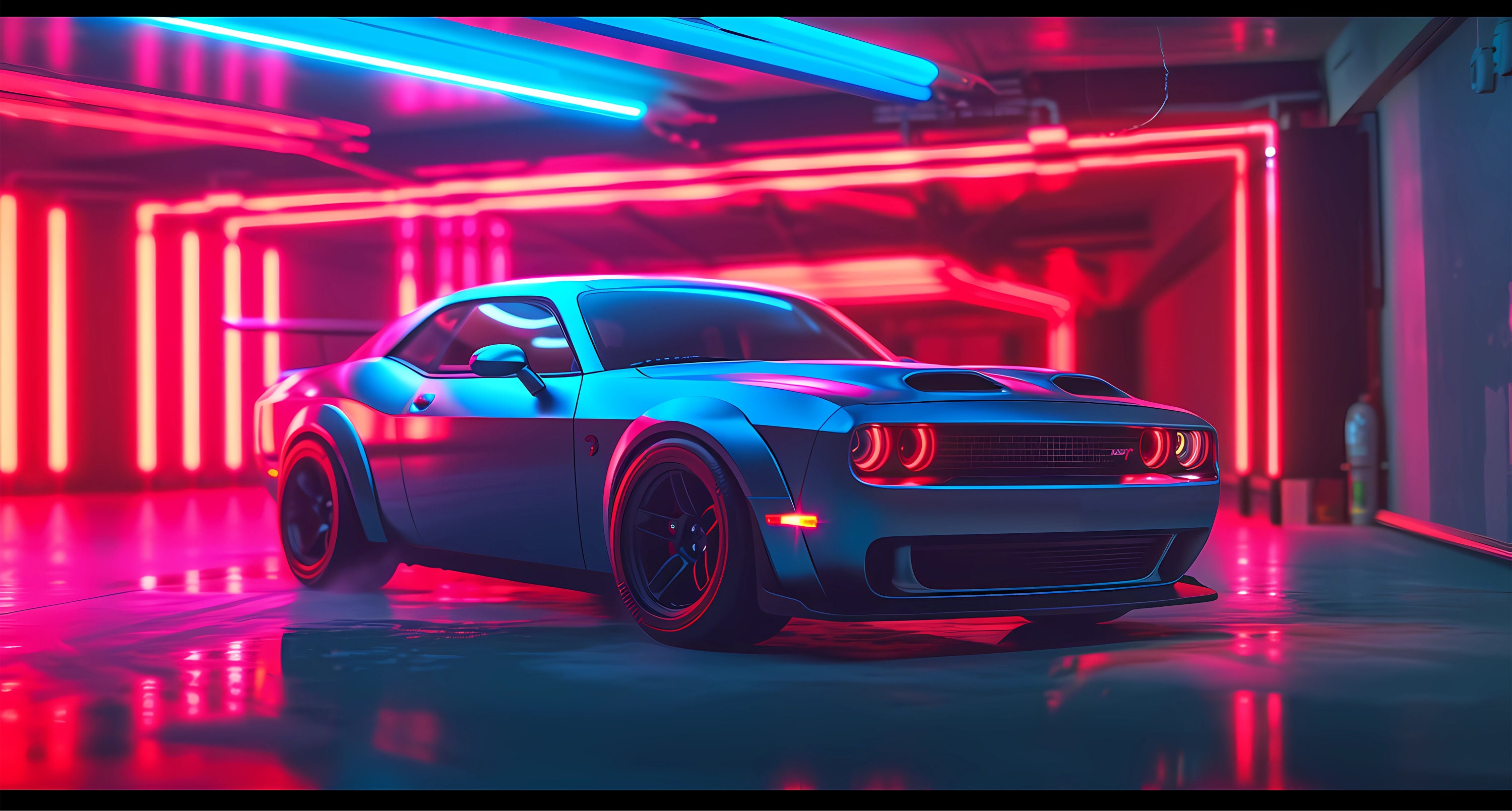 Dodge Challenger Hellcat - Etsy