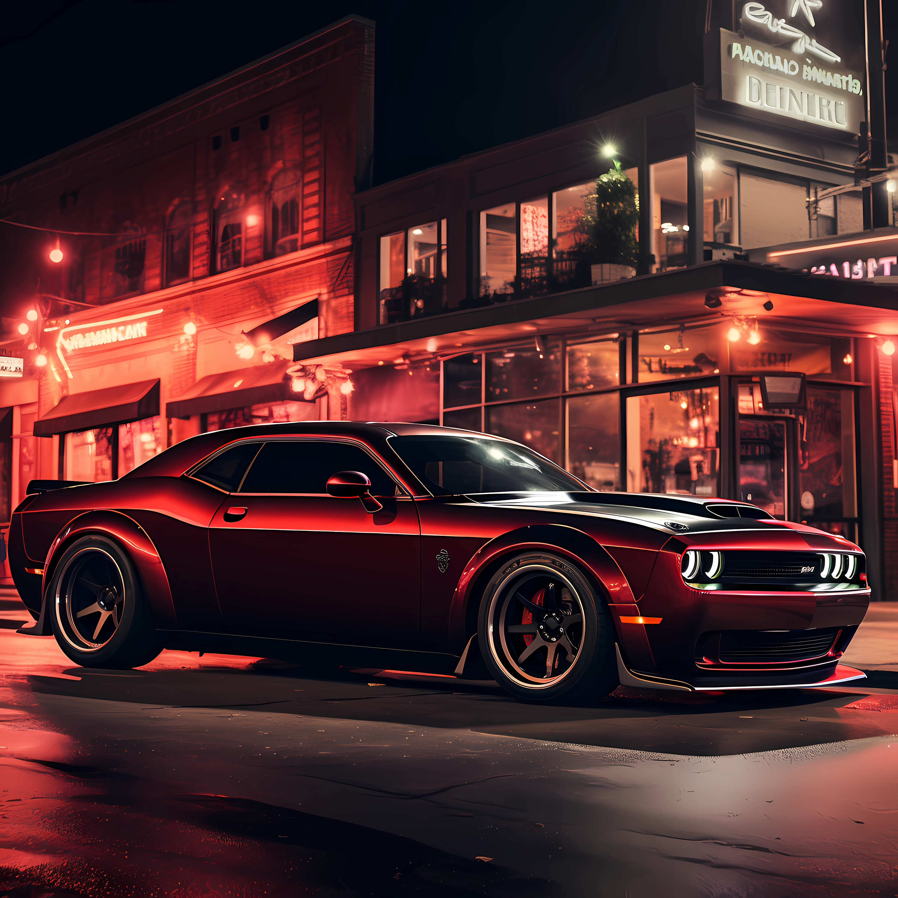 Dodge Challenger Hellcat - Etsy