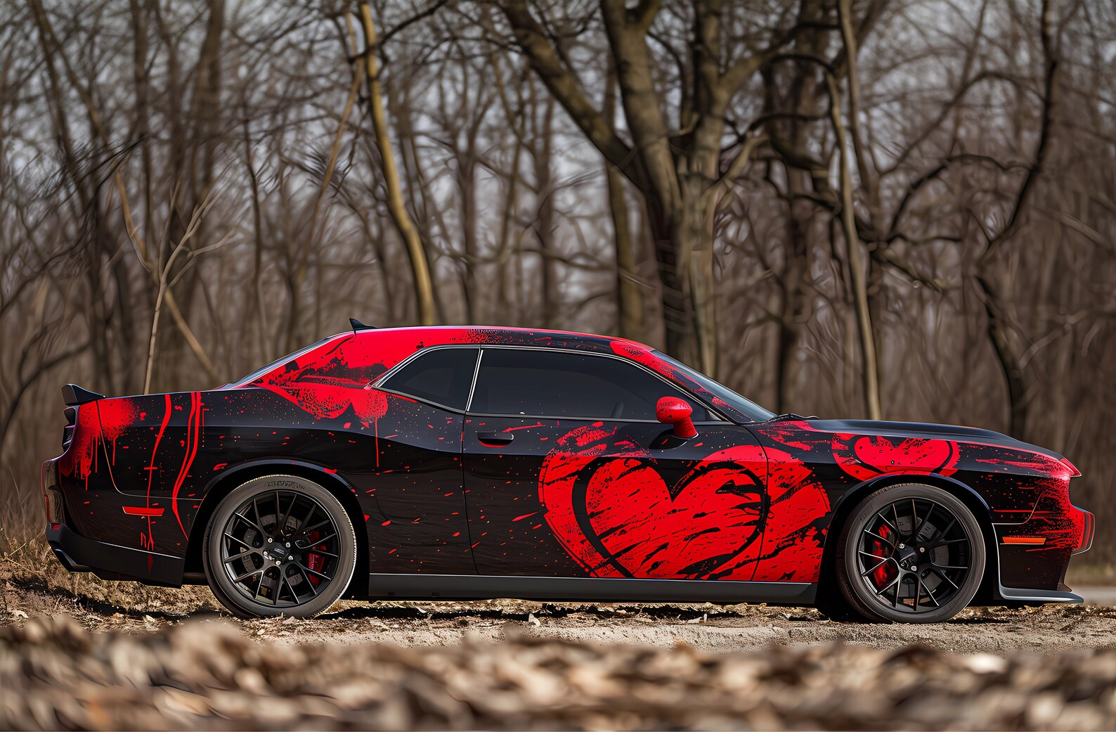 Car Wrap Dodge Challenger Hellcat - Etsy